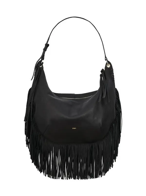 Ba&sh Swing Fringed Bag - Black