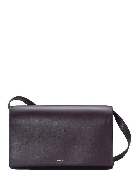 Vince Nappa Leather Crossbody Wallet - Red