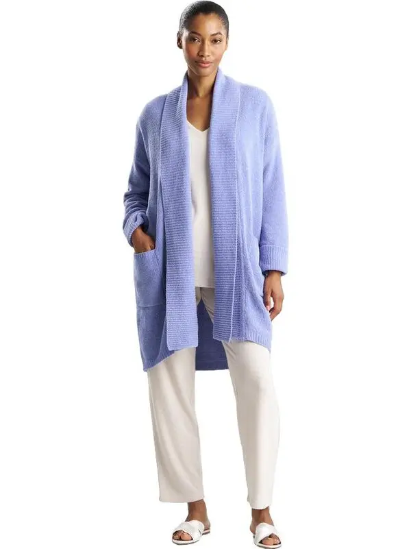 Natori Aura Solid Cardigan - Blue / Multicolor