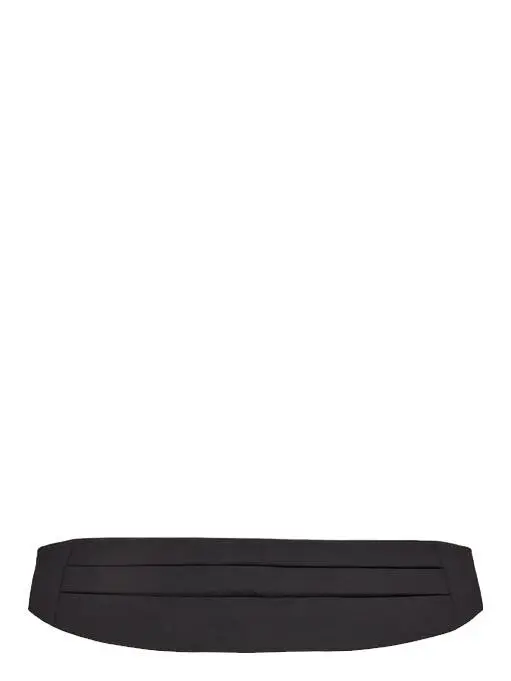 FERRAGAMO Silk Jacquard Cummerbund - Black