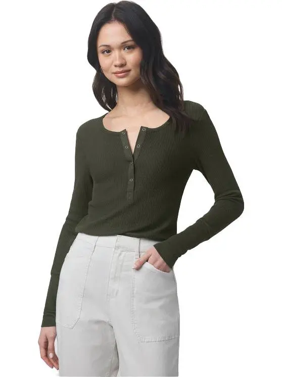 Splendid Thermal Forever Henley - Green