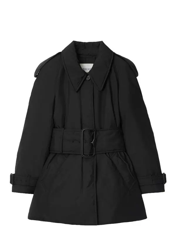 Burberry Belted Padded Car Coat - Black