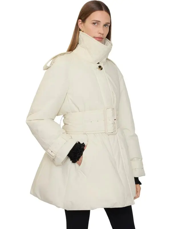 Burberry Berryhill Padded Car Coat - Ice Beige