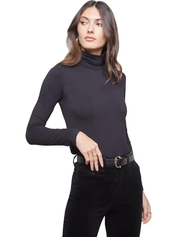 L'Agence Lani Turtleneck - Black