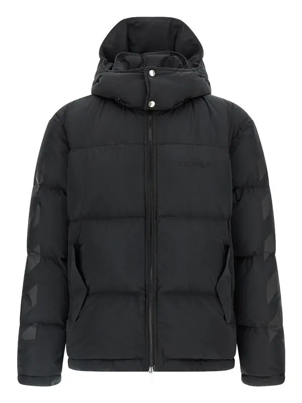 Off-White Diagonal Arrow Down Jacket - Black