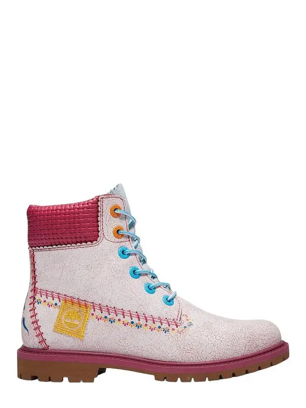 Timberland 6" Premium Boot Dia De Muertos - White
