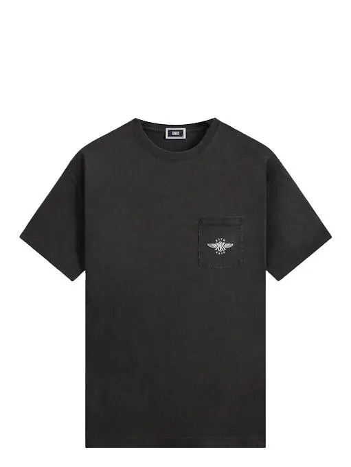 Kith Kin Wing Logo Pocket Vintage Tee Shirt - Black