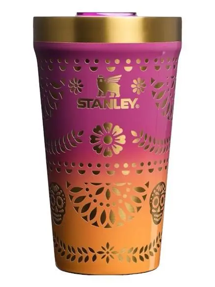 STANLEY Dia De Muertos Stacking Beer H2.0 Flowstate 16oz Pint - Sunrise Catrina