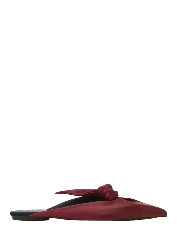 LANVIN Knotted Pointed-toe Mules - Red