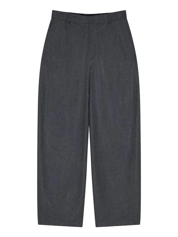 Givenchy Couture Seam Flannel Trousers - Grey Mix