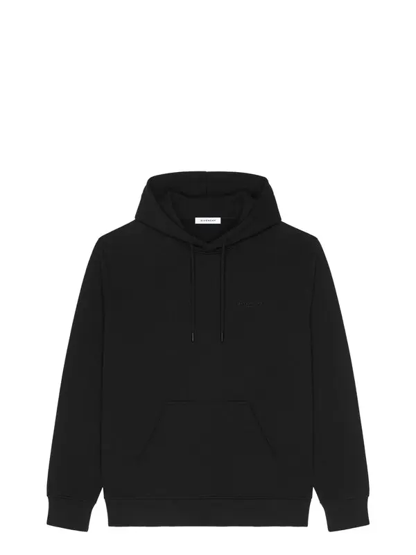 Givenchy Fleece Hoodie With Clapperboard Print - Black