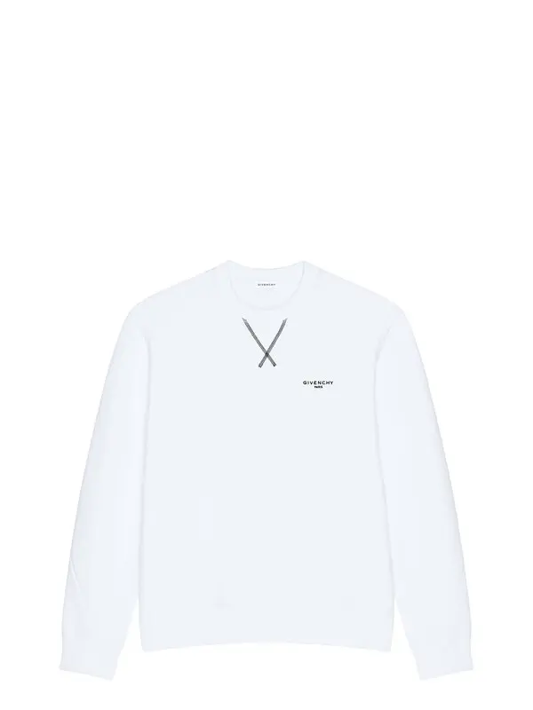 Givenchy Fleece Sweatshirt With Embroidered Logo - White