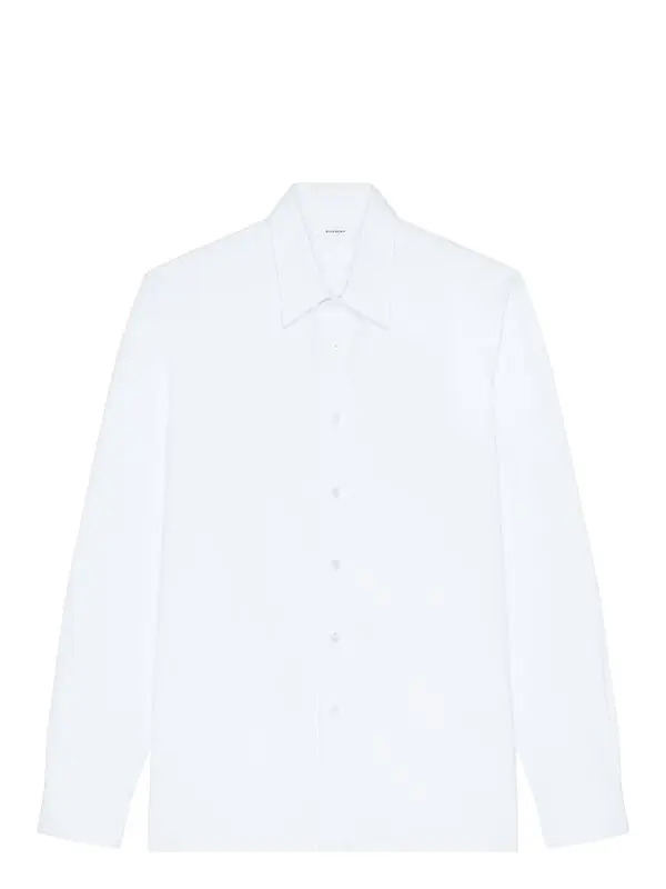 Givenchy Shirt In Poplin With Clapperboard Print - White