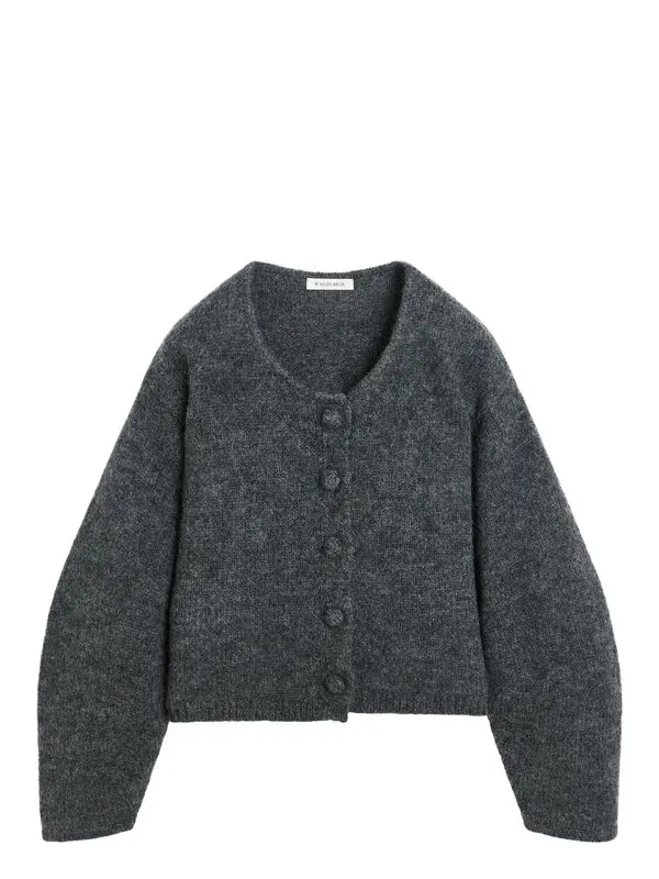 BY MALENE BIRGER Zharea Wool-blend Cardigan - Grey Melange