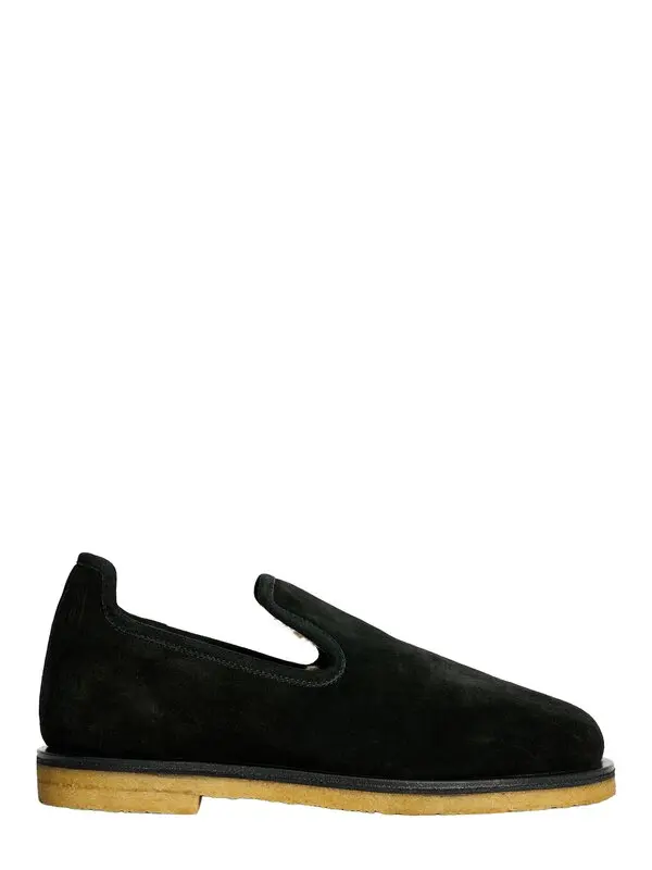 BY MALENE BIRGER Romine Suede Slippers - Black