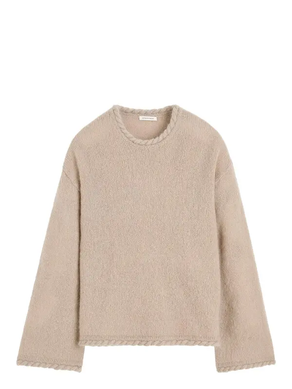 BY MALENE BIRGER Cierra Braid Sweater - Cobblestone