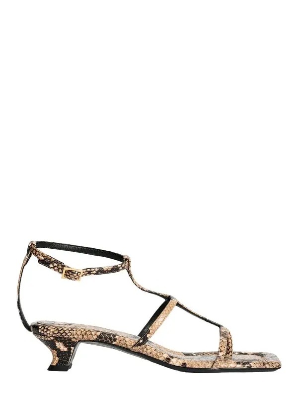 BY MALENE BIRGER Teva Leather Sandals - Snake