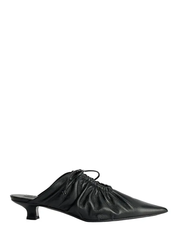 BY MALENE BIRGER Masey Leather Mules - Black
