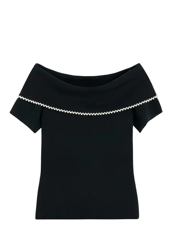 BY MALENE BIRGER Hetha Off-shoulder Top - Black