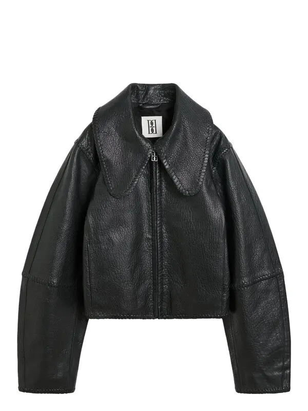 BY MALENE BIRGER Rowani Leather Jacket - Black