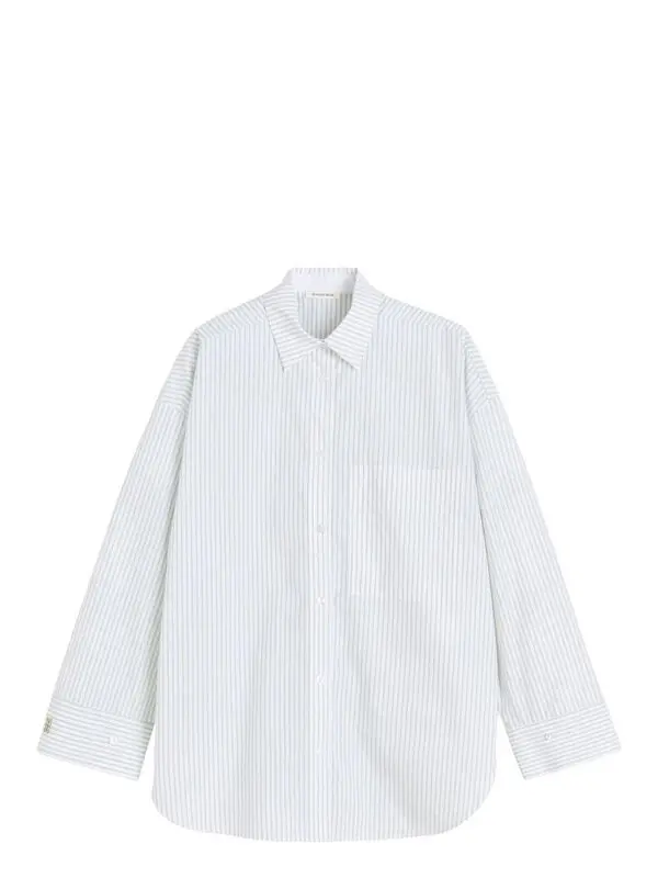 BY MALENE BIRGER Derris Organic Cotton Shirt - Twin Stripe