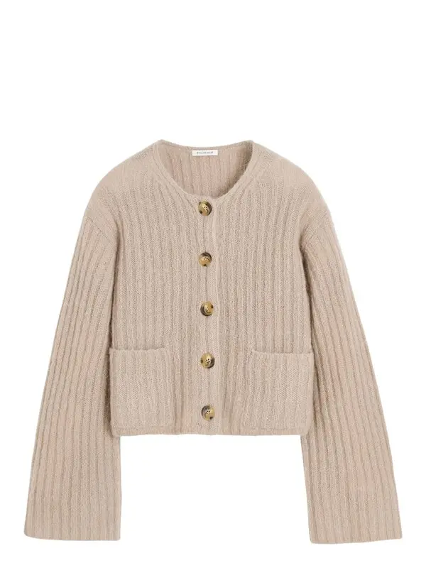 BY MALENE BIRGER Cierrou Rib Cardigan - Cobblestone