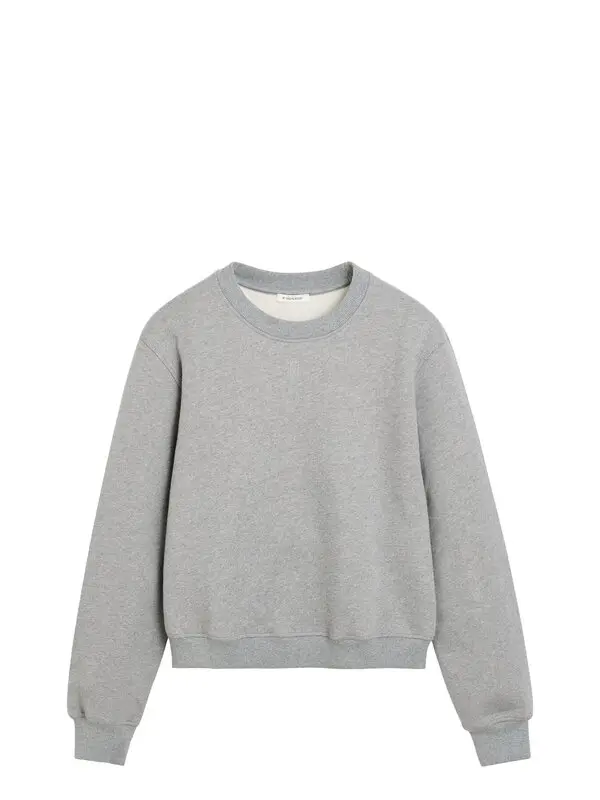 BY MALENE BIRGER Apalia Organic Cotton Sweatshirt - Grey Melange