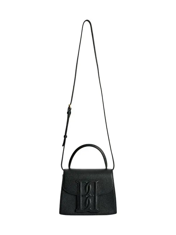 BY MALENE BIRGER Ramil Leather Shoulder Bag - Black
