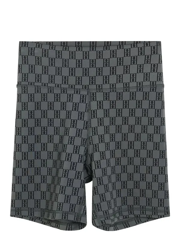 BY MALENE BIRGER Siola Athletic Shorts - Monogram Black & Grey