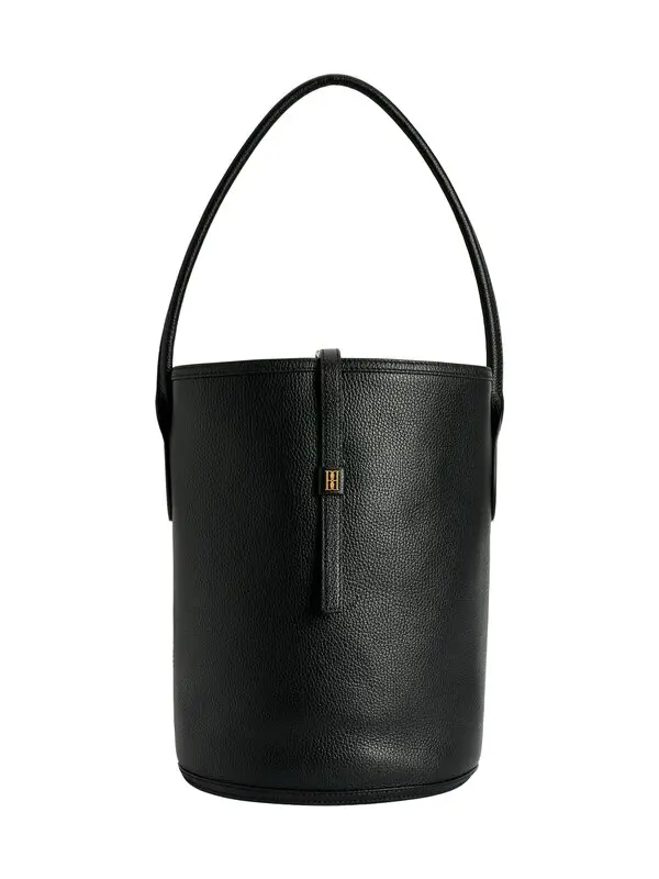 BY MALENE BIRGER Maryllon Grainy Bucket Bag - Black