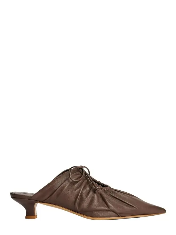 BY MALENE BIRGER Masey Leather Mules - Carafe