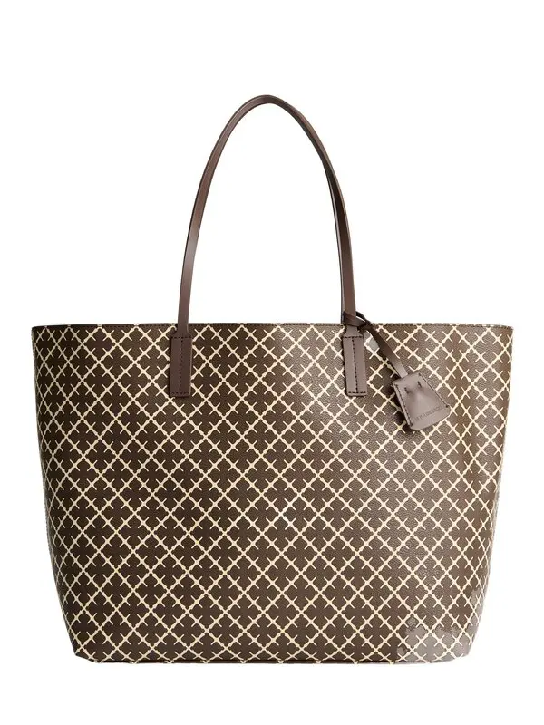 BY MALENE BIRGER Abi Printed Tote Bag - Warm Brown