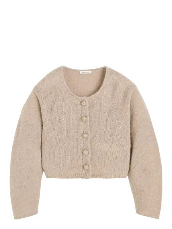 BY MALENE BIRGER Zharea Wool-blend Cardigan - Cobblestone
