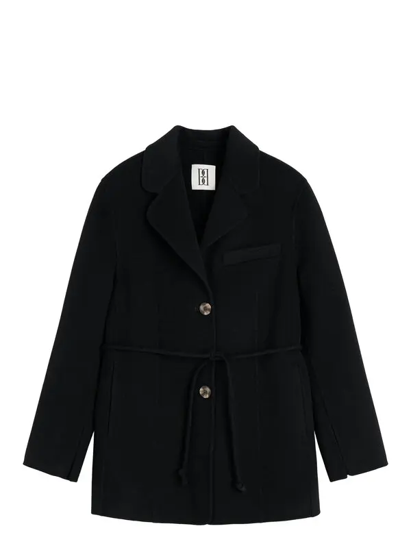 BY MALENE BIRGER Hellen Single-breasted Wool Blazer - Black