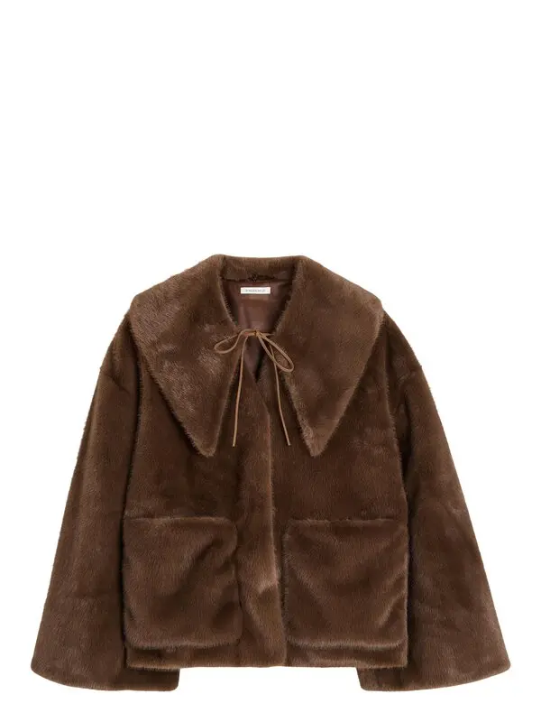 BY MALENE BIRGER Jacquie Faux Fur Jacket - Carafe