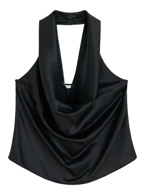 BY MALENE BIRGER Charlotte Halterneck Top - Black