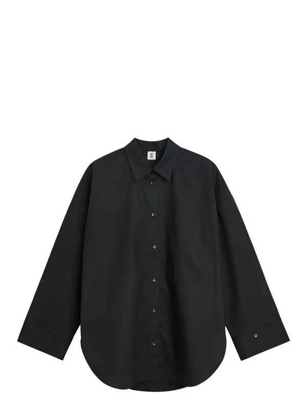 BY MALENE BIRGER Derris Organic Cotton Shirt - Black
