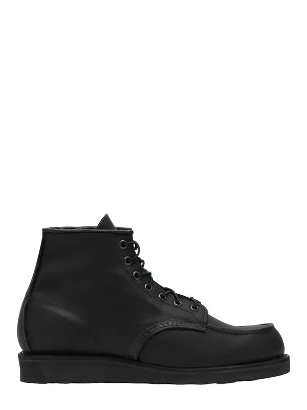 Red Wing 8074 Moc Toe Leather Boots - Black