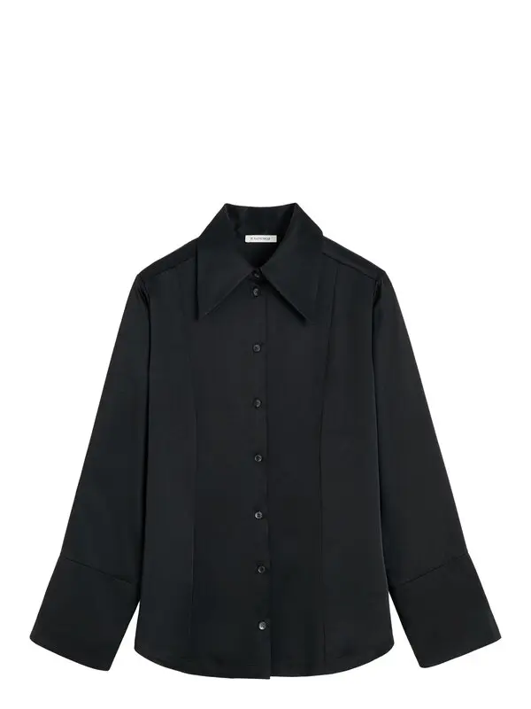 BY MALENE BIRGER Rosiannas Satin Shirt - Black
