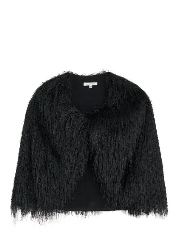 BY MALENE BIRGER Fringed Pinla Cape - Black