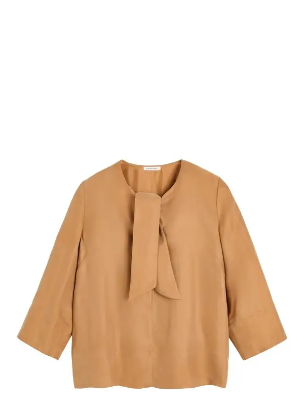BY MALENE BIRGER Vega Blouse - Brown Sugar