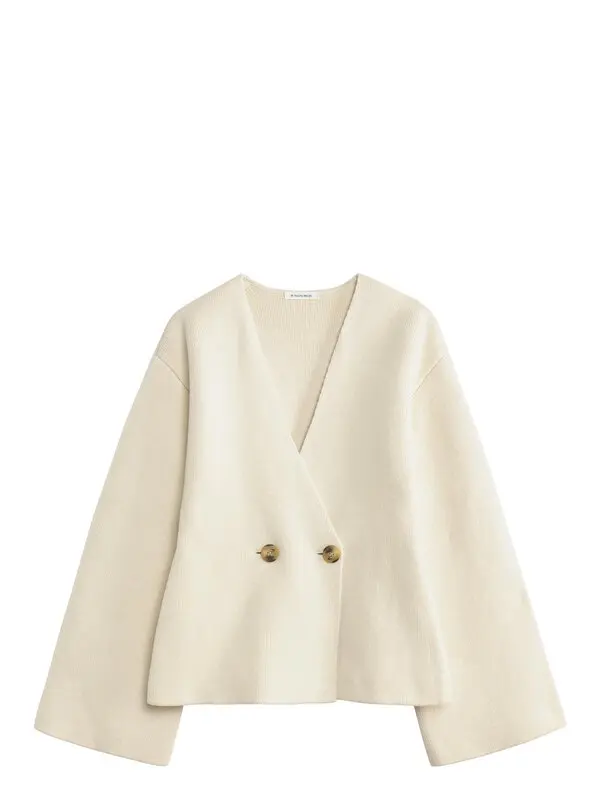 BY MALENE BIRGER Tinley Wool-blend Cardigan - Soft White