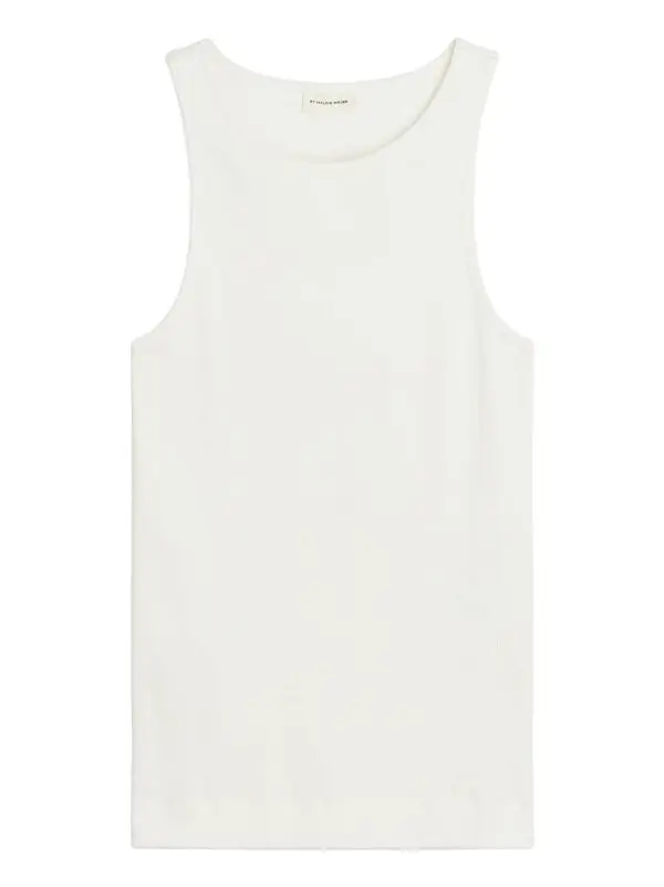 BY MALENE BIRGER Amani Organic Cotton Tank Top - Soft White