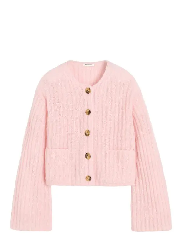 BY MALENE BIRGER Cierrou Rib Cardigan - Chalk Pink