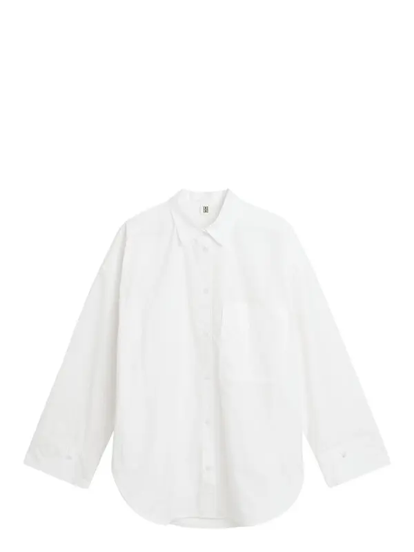BY MALENE BIRGER Derris Organic Cotton Shirt - Pure White