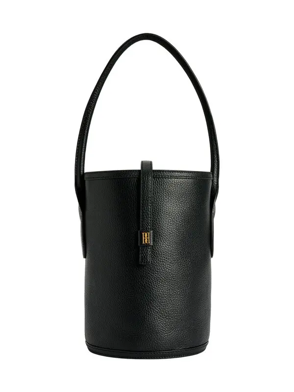 BY MALENE BIRGER Marylle Grainy Bucket Bag - Black