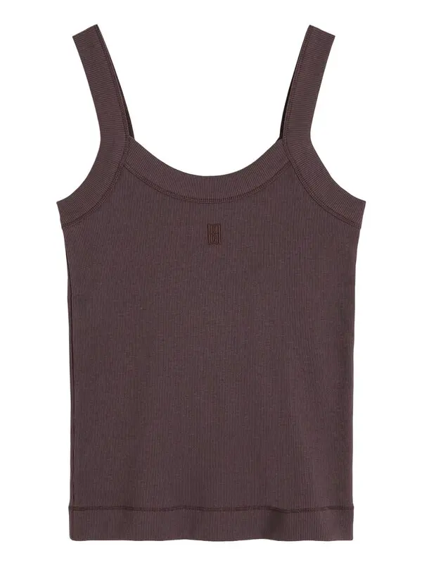 BY MALENE BIRGER Frillio Tank Top - Warm Brown