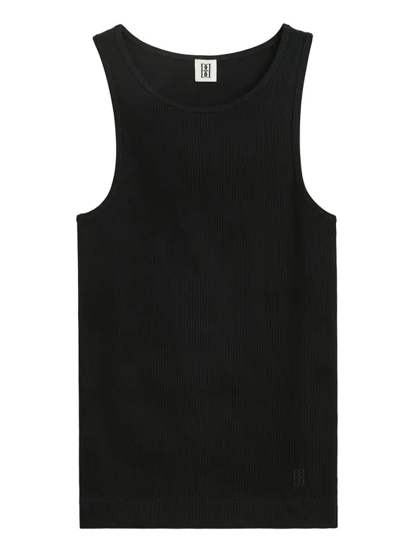 BY MALENE BIRGER Amani Organic Cotton Tank Top - Black