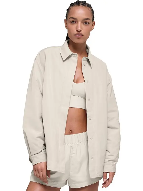 Alo Yoga Socialite Shacket Jacket - Bone