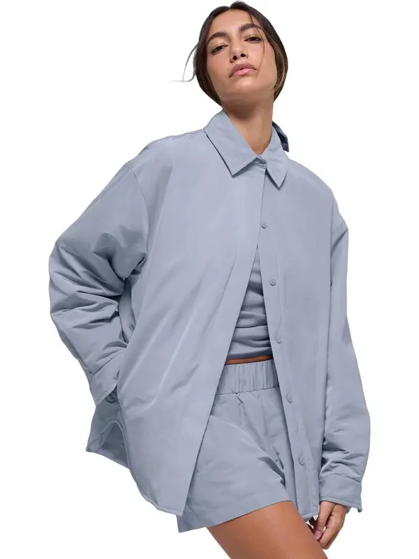 Alo Yoga Socialite Shacket Jacket - Winter Frost
